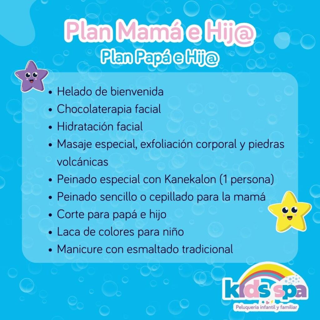 Día de Spa mama e hijo - Kids Spa Peluquería